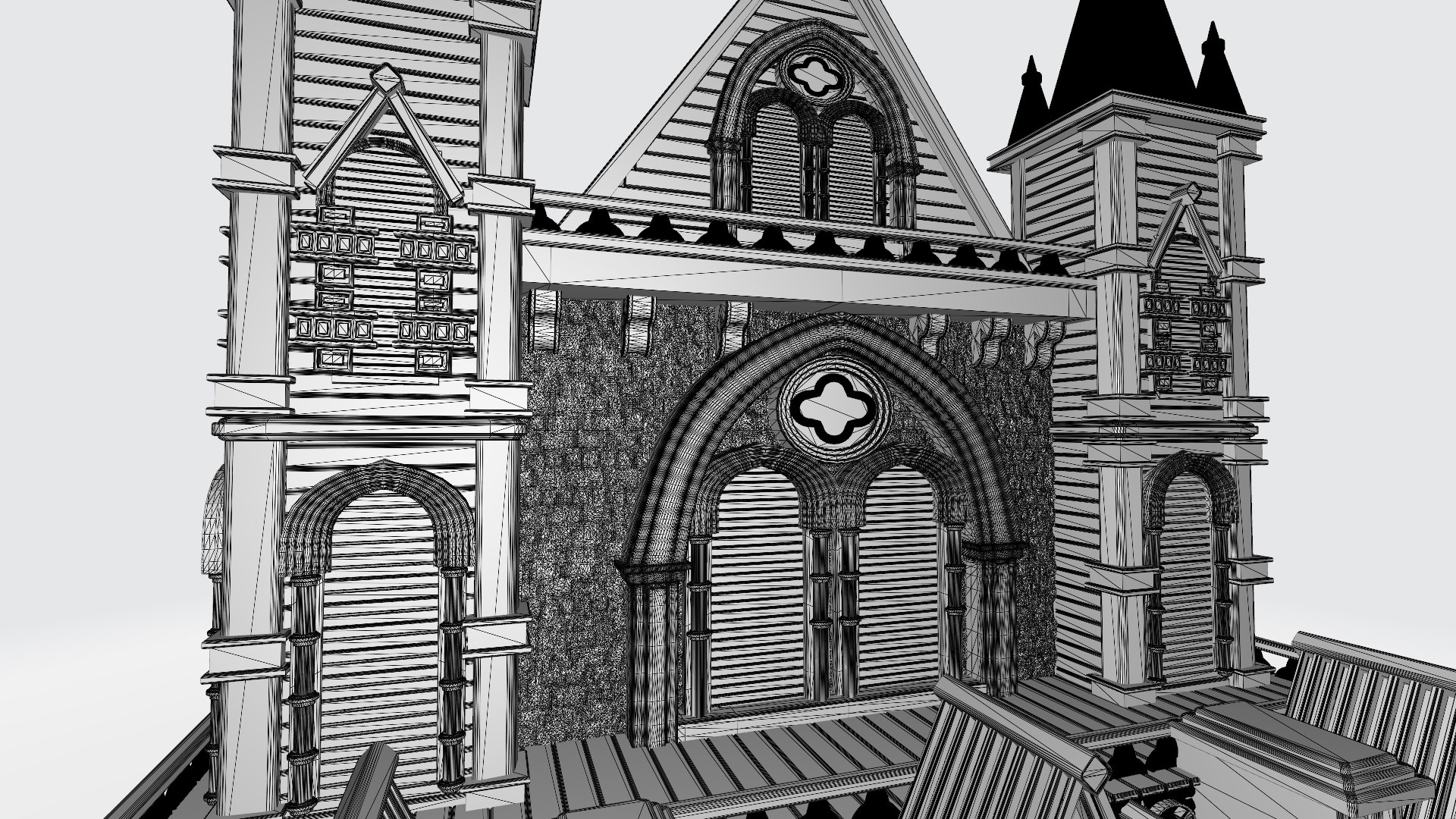 3D gothic model - TurboSquid 1688059