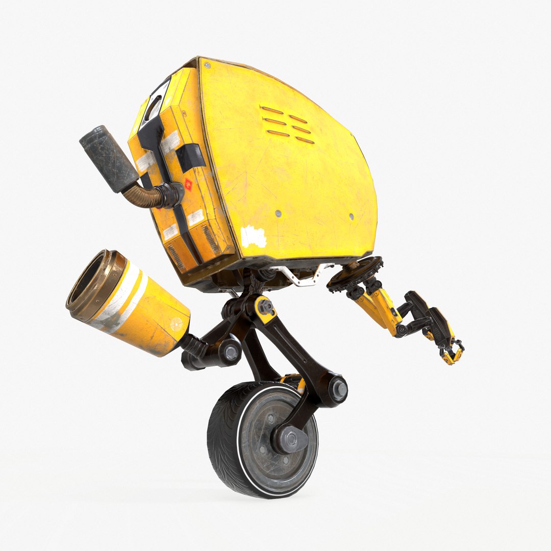 3D Monocykl Sci-Fi Robot Model - TurboSquid 1727151