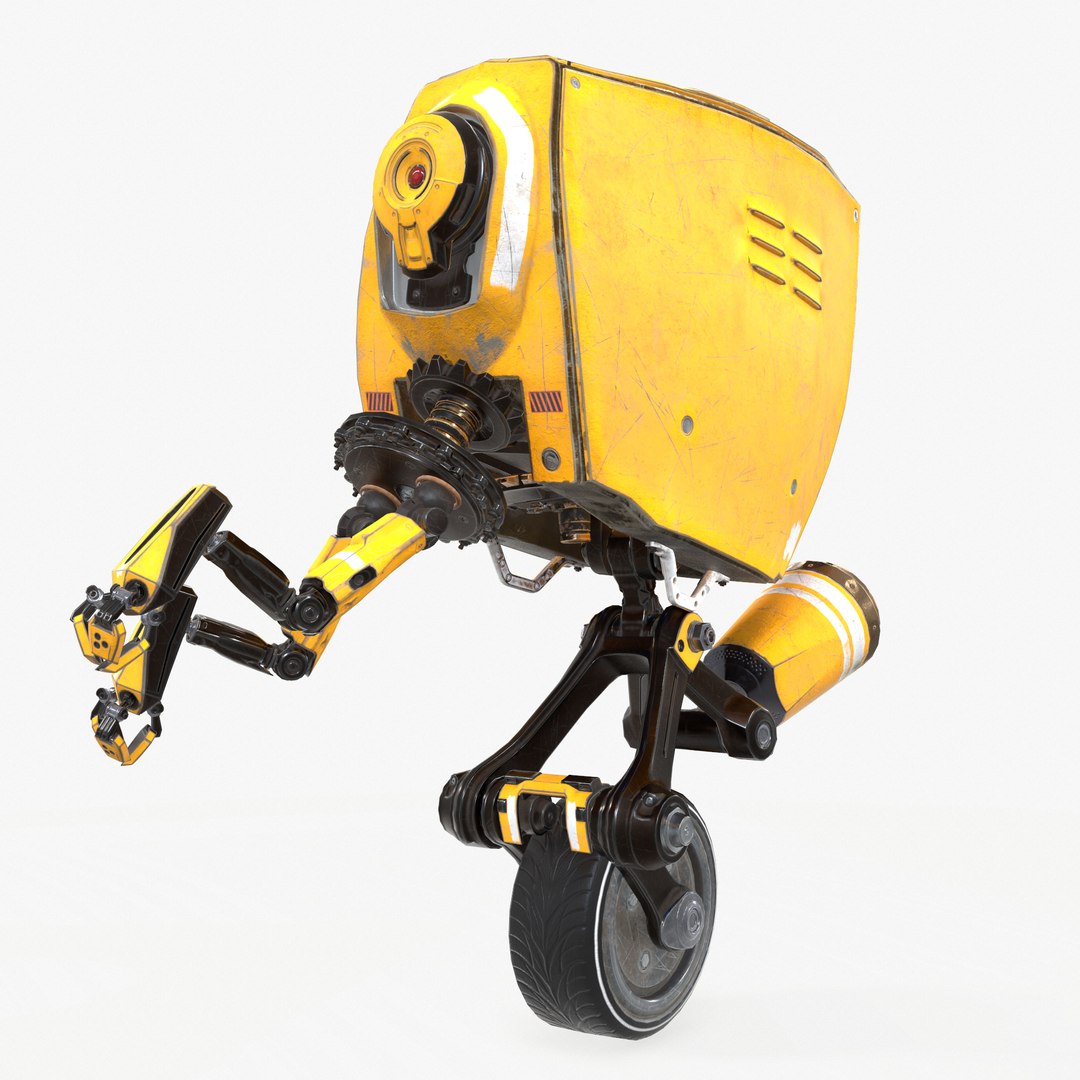 3D Monocykl Sci-Fi Robot Model - TurboSquid 1727151