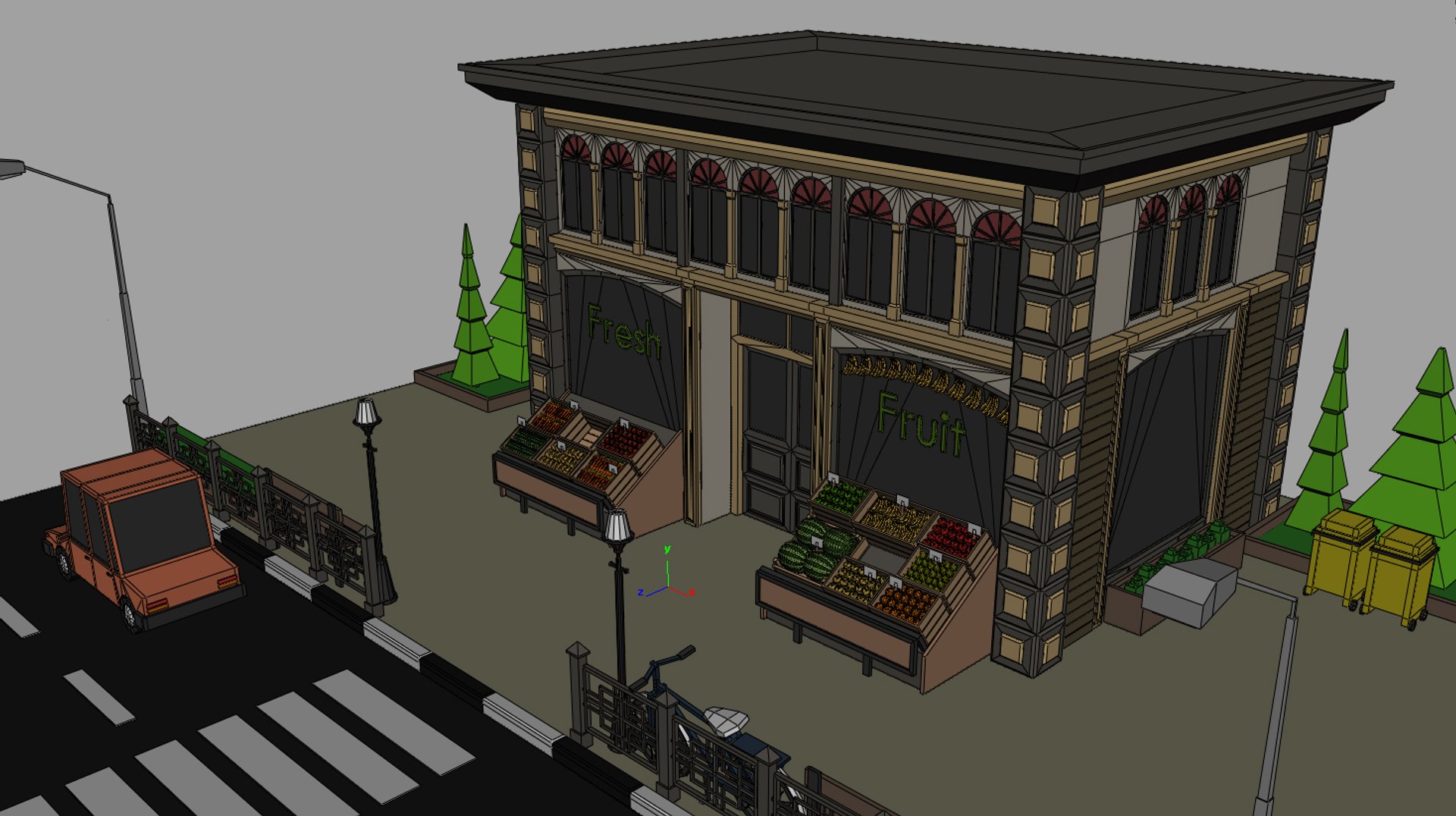 Set 07 Shop Store 3D Model - TurboSquid 1508554