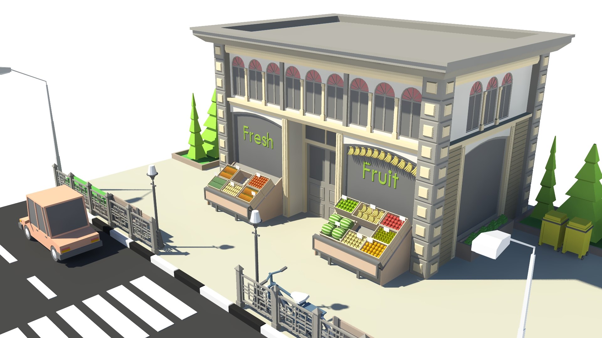 Set 07 Shop Store 3D Model - TurboSquid 1508554