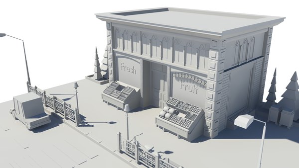 Set 07 shop store 3D model - TurboSquid 1508554