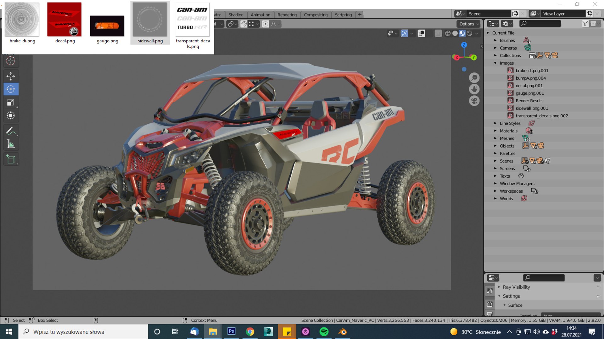 3D Can-Am MAVERICK X RC TURBO RR model - TurboSquid 1766411