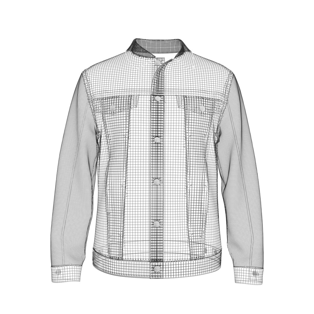 Denim Jacket 3D Model - TurboSquid 2007369