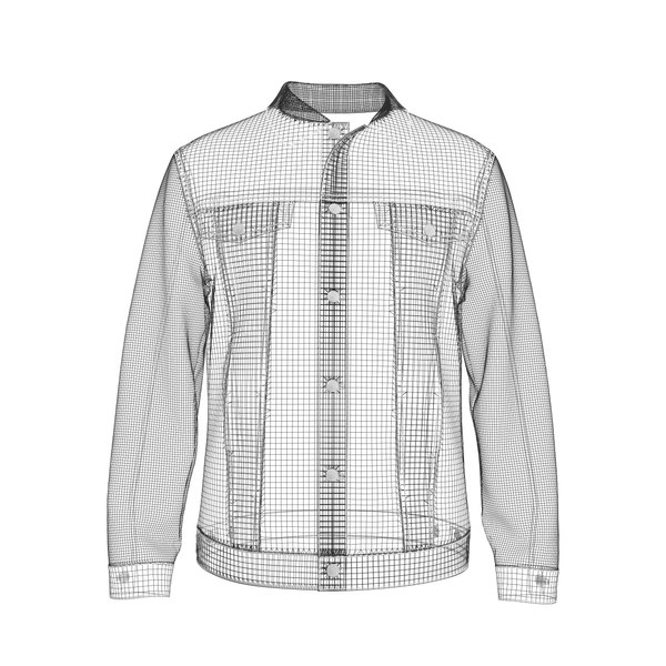Denim Jacket 3d Model 3D model - TurboSquid 2007369