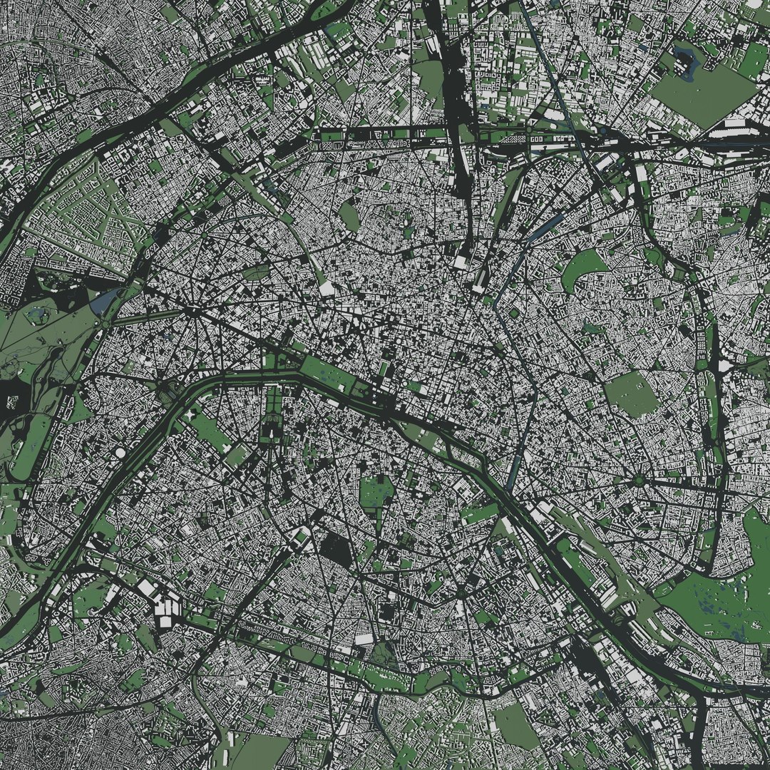 3D Paris France - City And Mass Building Model - TurboSquid 2199659