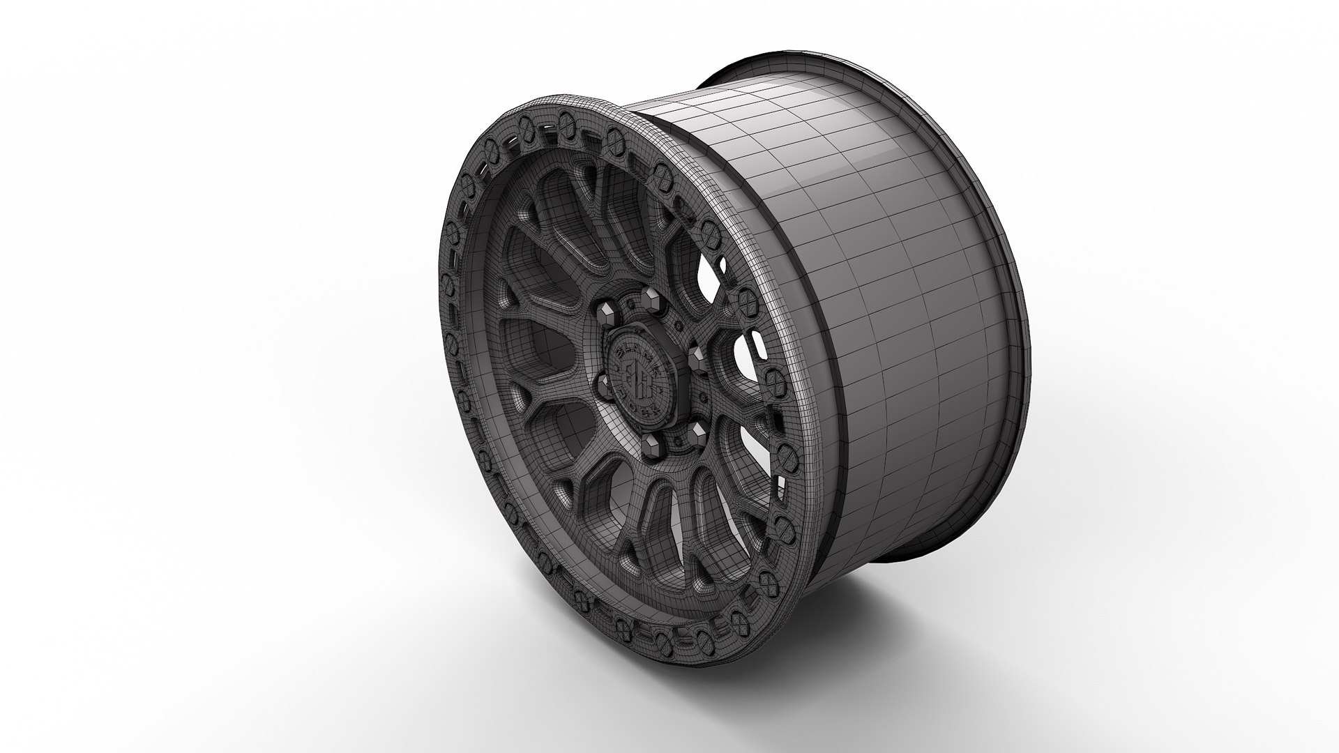 3D Black Rock Spider Off Road Rim model - TurboSquid 2116015
