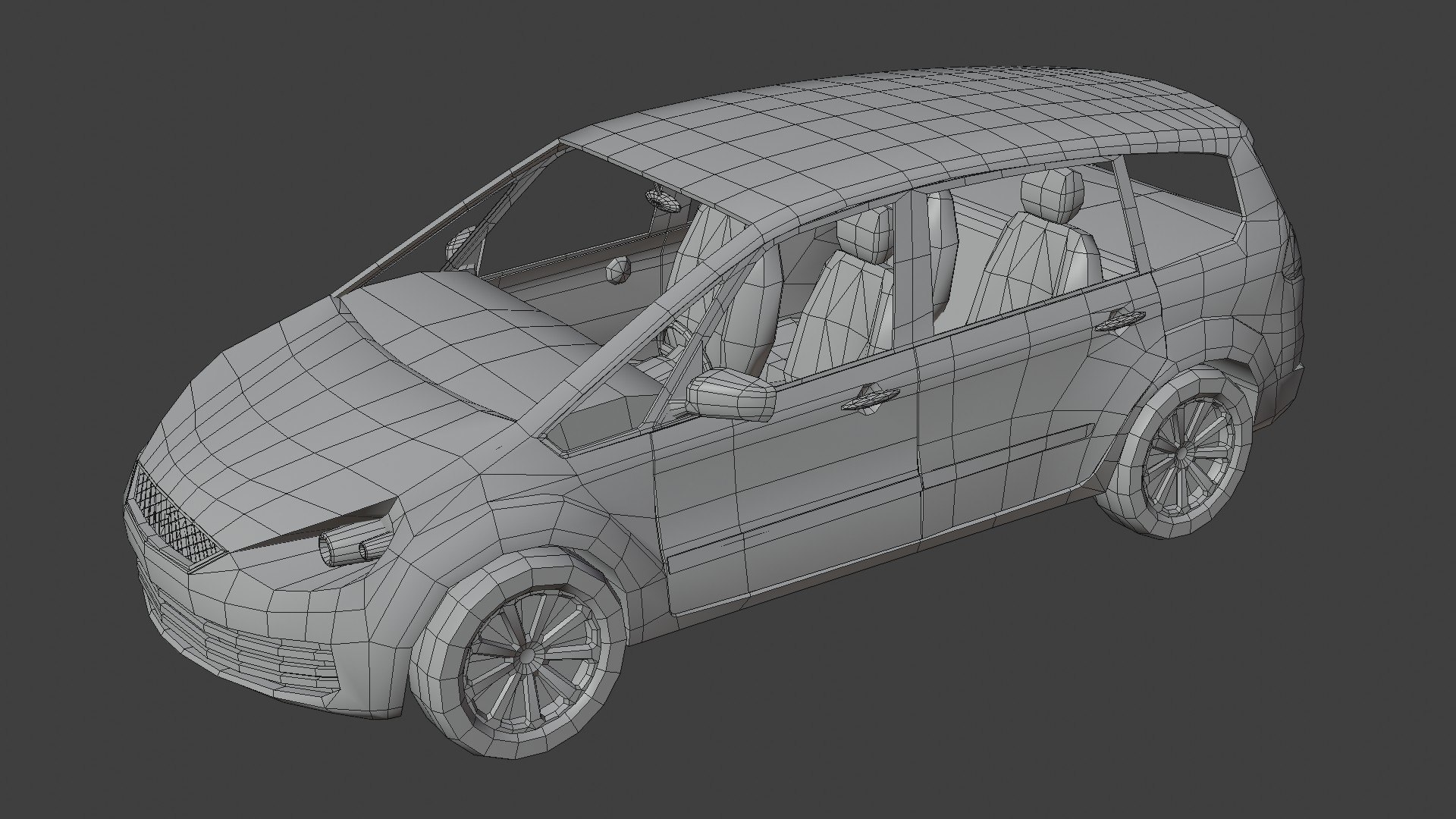 Generic Passenger Car Interior 3D Model - TurboSquid 1626149