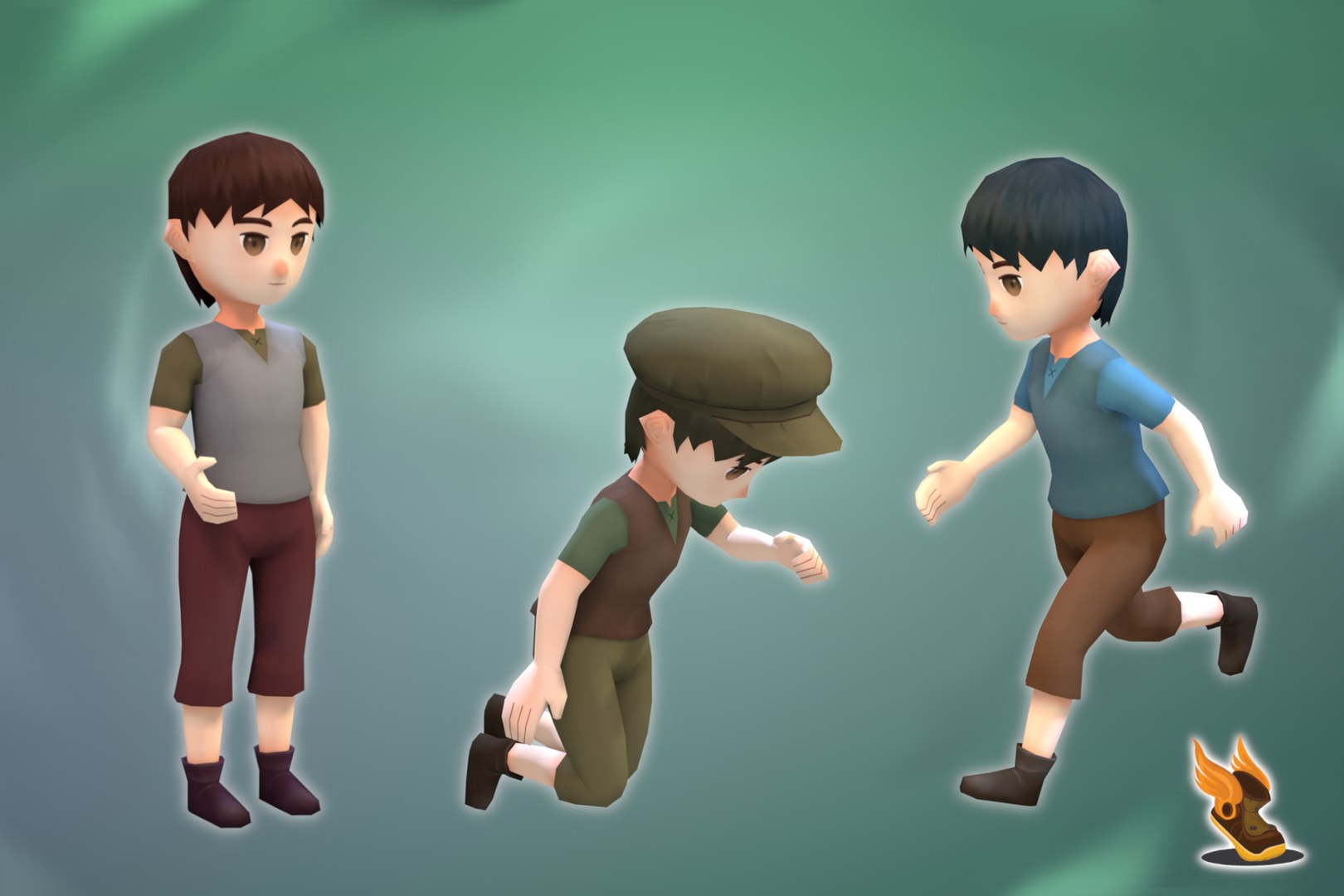 3D model Stylized NPC - Peasant Boy Tom - TurboSquid 2097644