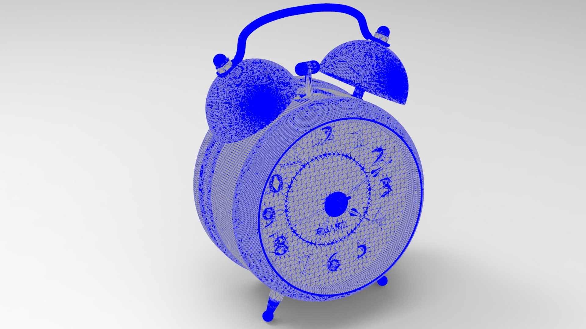 Twin bell alarm clock 3D model - TurboSquid 1553255