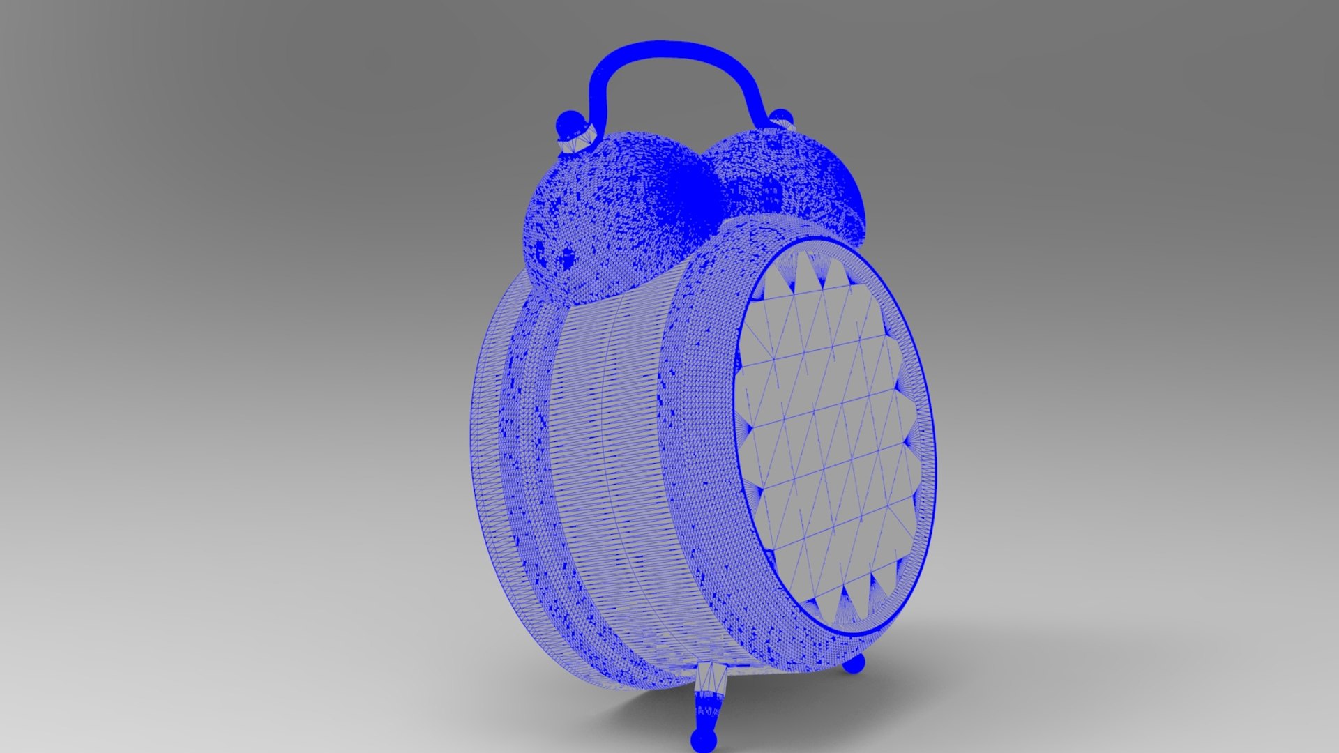 Twin bell alarm clock 3D model - TurboSquid 1553255