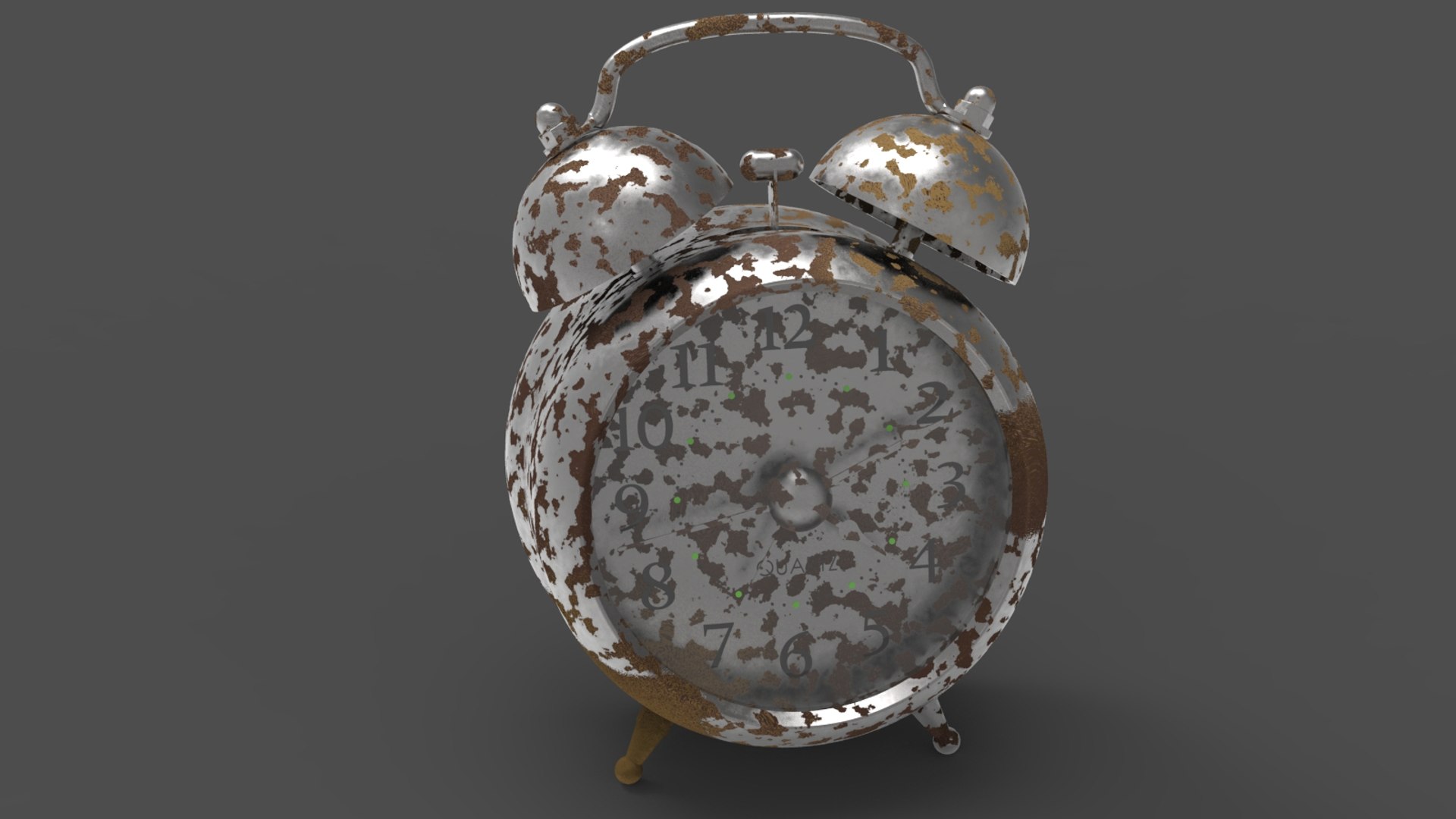 Twin bell alarm clock 3D model - TurboSquid 1553255