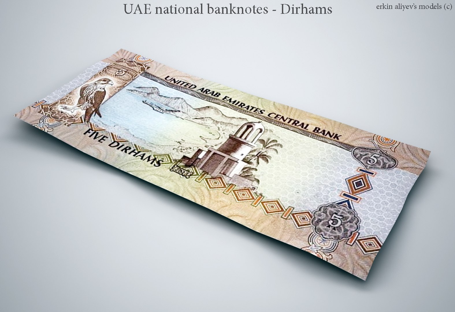 3d Model United Dirhams