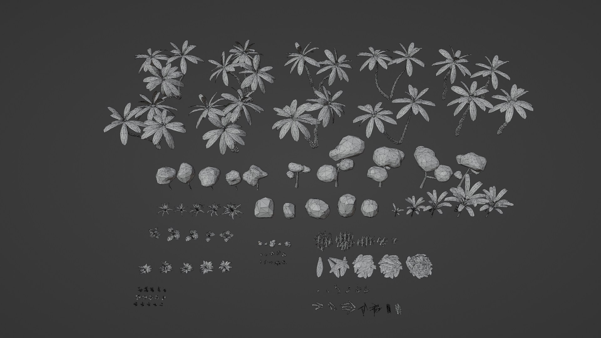 3D Stylized Environment Tropical Jungle Asset Pack Model - TurboSquid ...