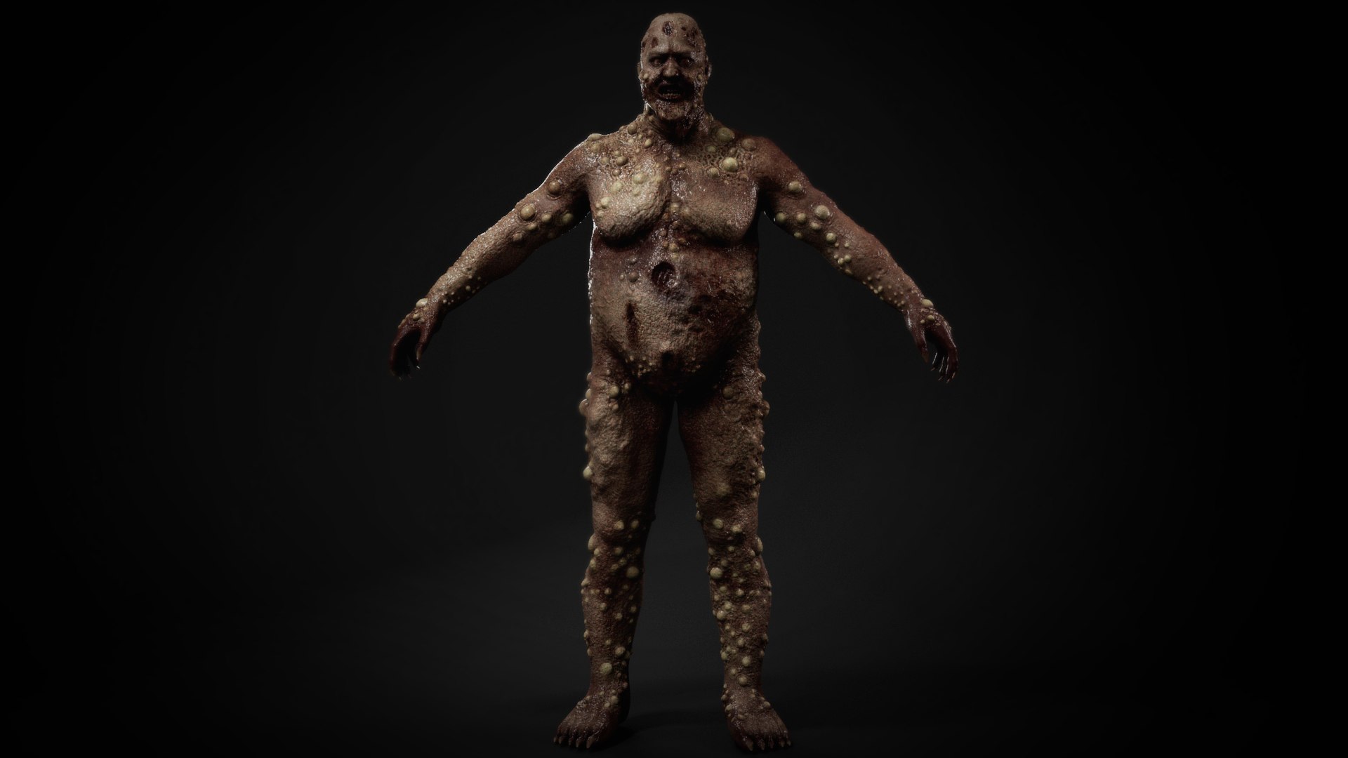 Fat Zombie Monster 3D Model - TurboSquid 2368040