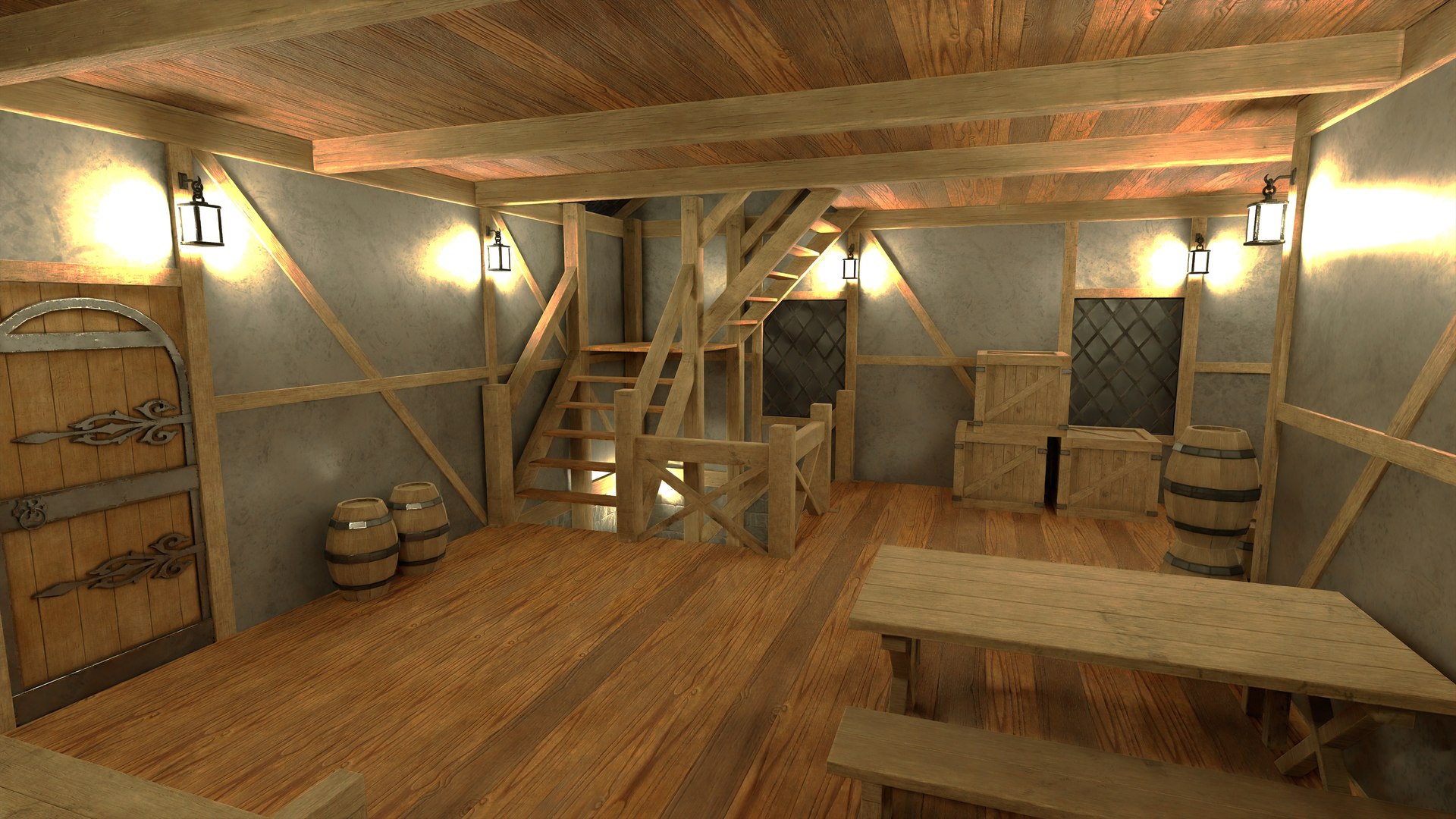 3D Fantasy Modular House - TurboSquid 2285960