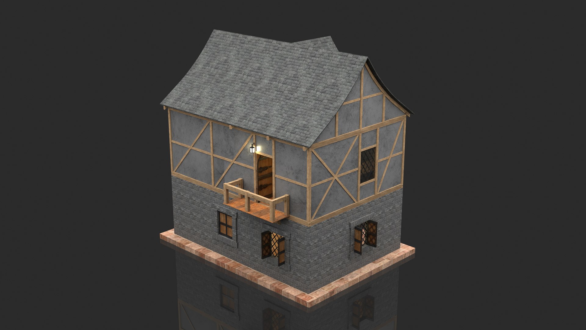 3D Fantasy Modular House - TurboSquid 2285960