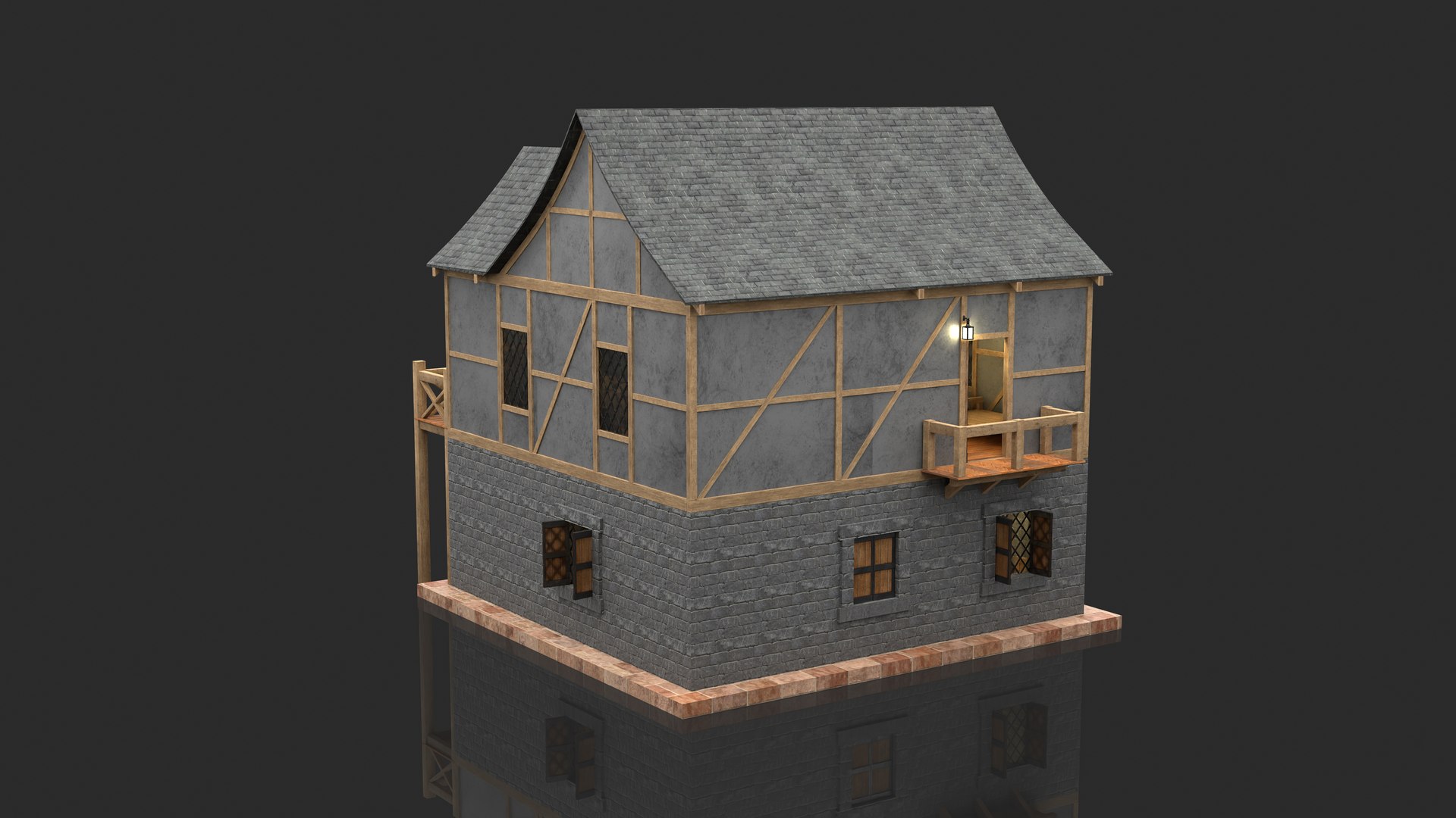 3D Fantasy Modular House - TurboSquid 2285960