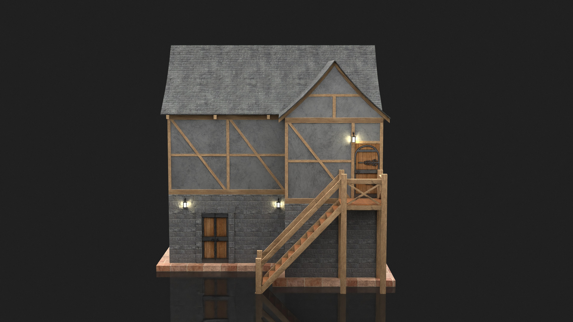 3D Fantasy Modular House - TurboSquid 2285960