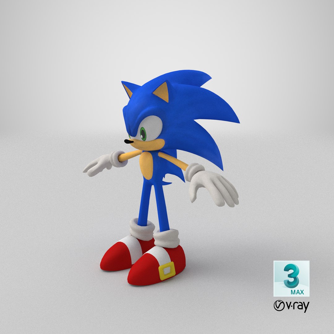 3D sonic animation character model - TurboSquid 1656728