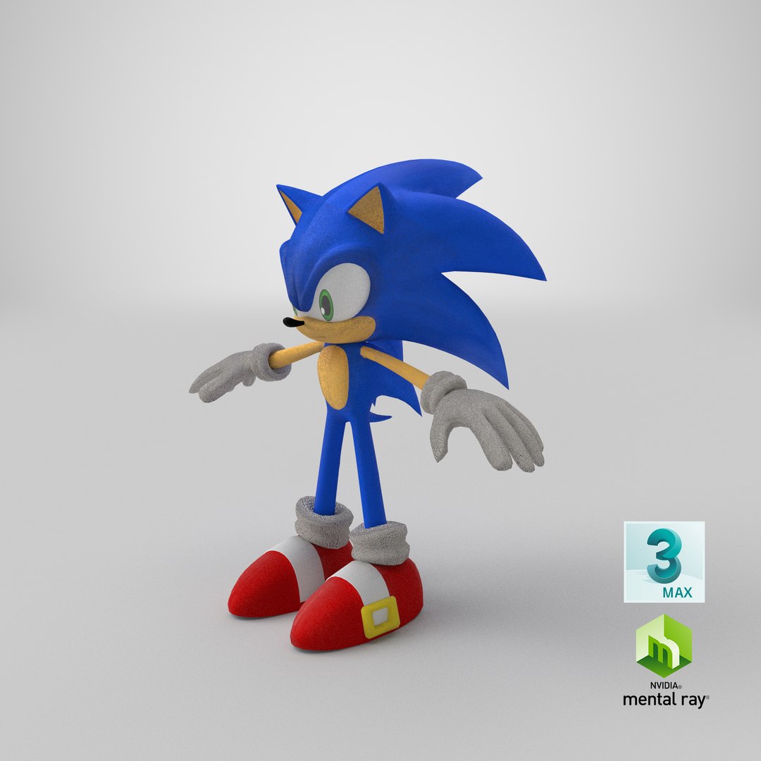 3D sonic animation character model - TurboSquid 1656728
