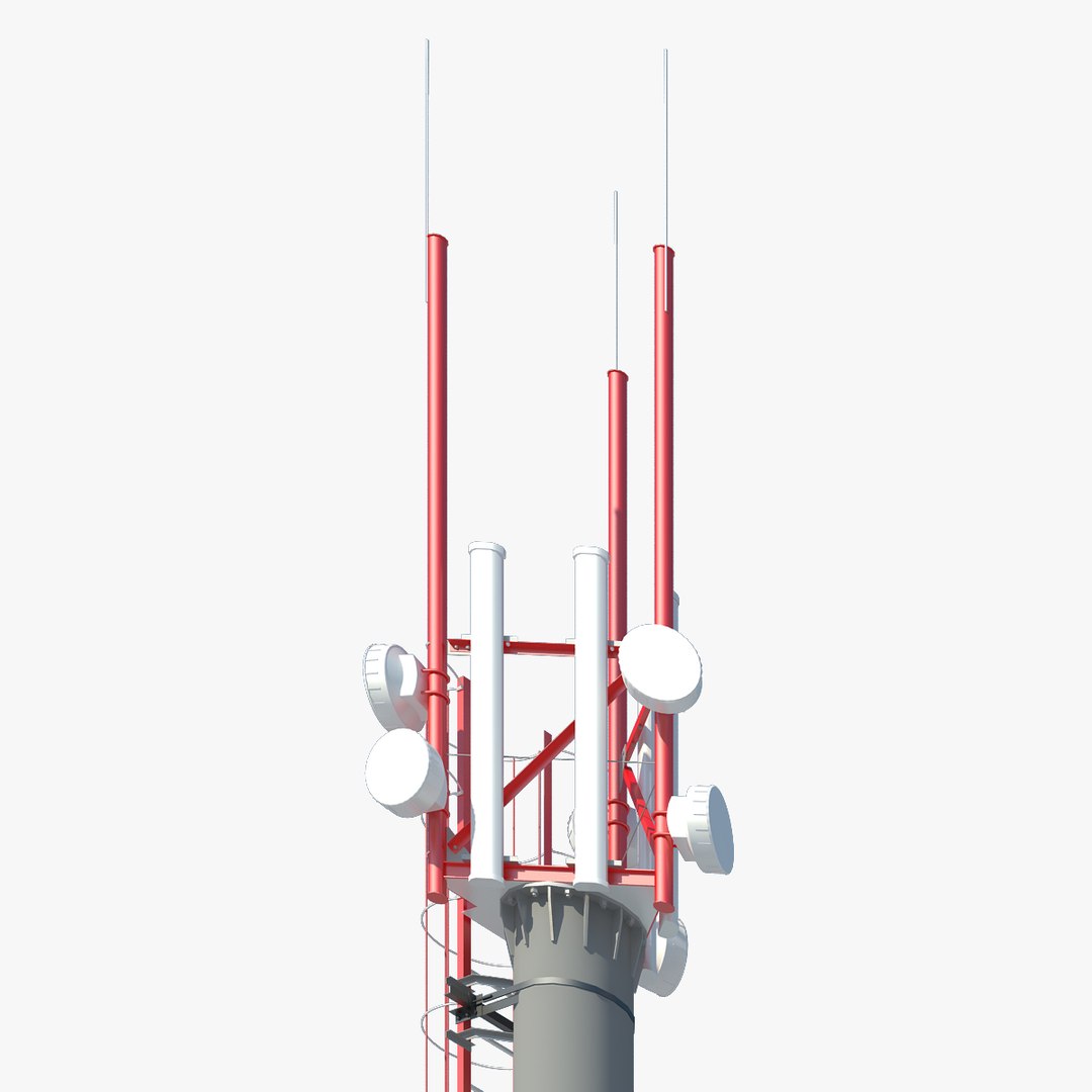 Communication Tower 3D Model - TurboSquid 1662119