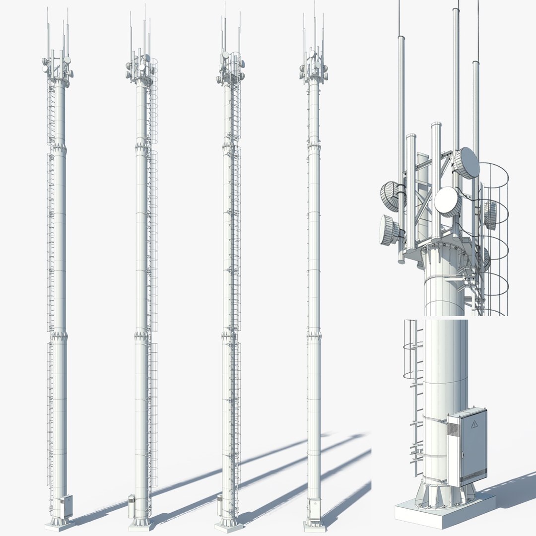 Communication Tower 3D Model - TurboSquid 1662119