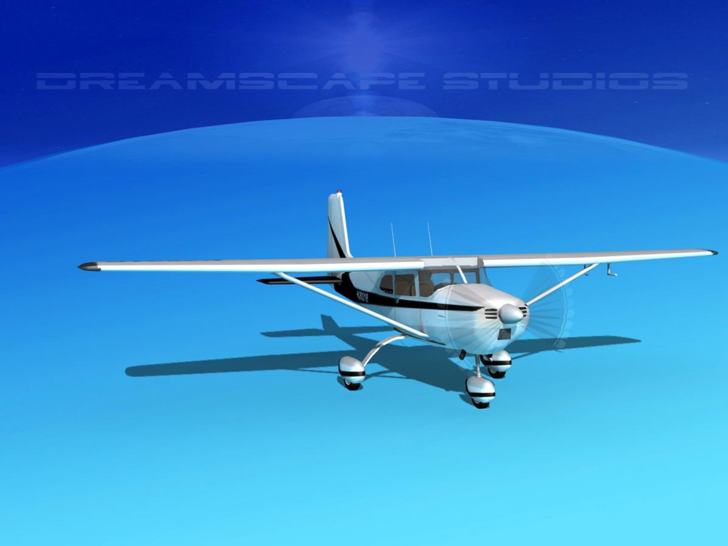 Cessna 172 Skyhawk 3d Model