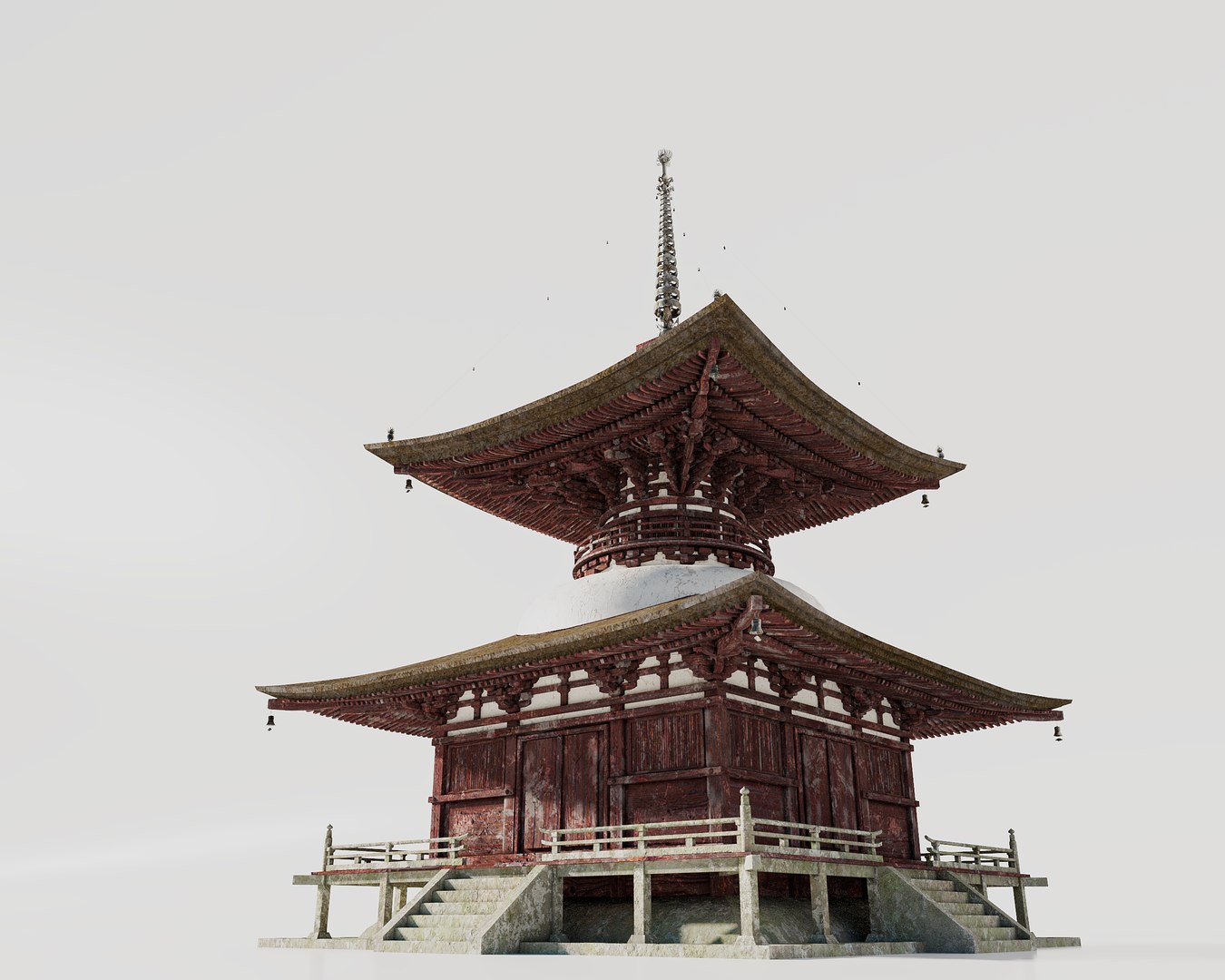3D Ishiyama-dera Japanese Temple - TurboSquid 1951193