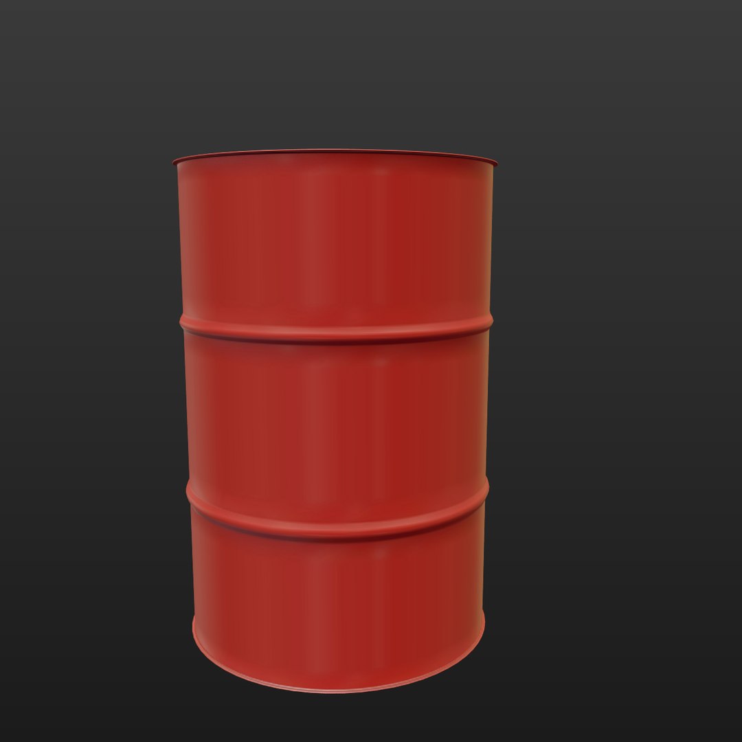 oil drum 3d 3ds