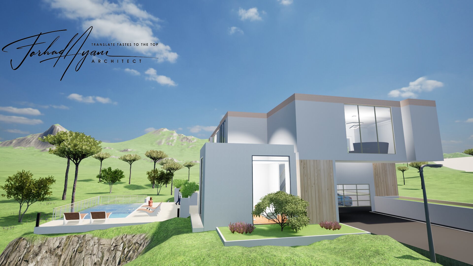 3D Minimal Villa Design Final - TurboSquid 2230036