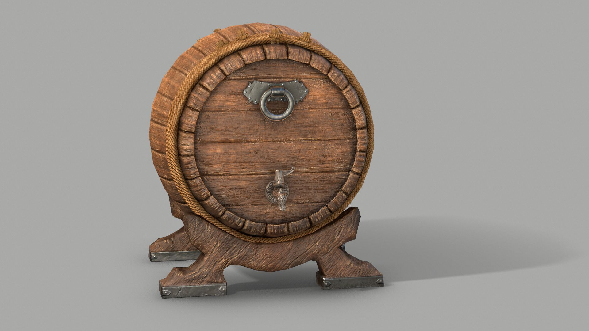 3D model Wooden Beer Barrel - TurboSquid 1834206