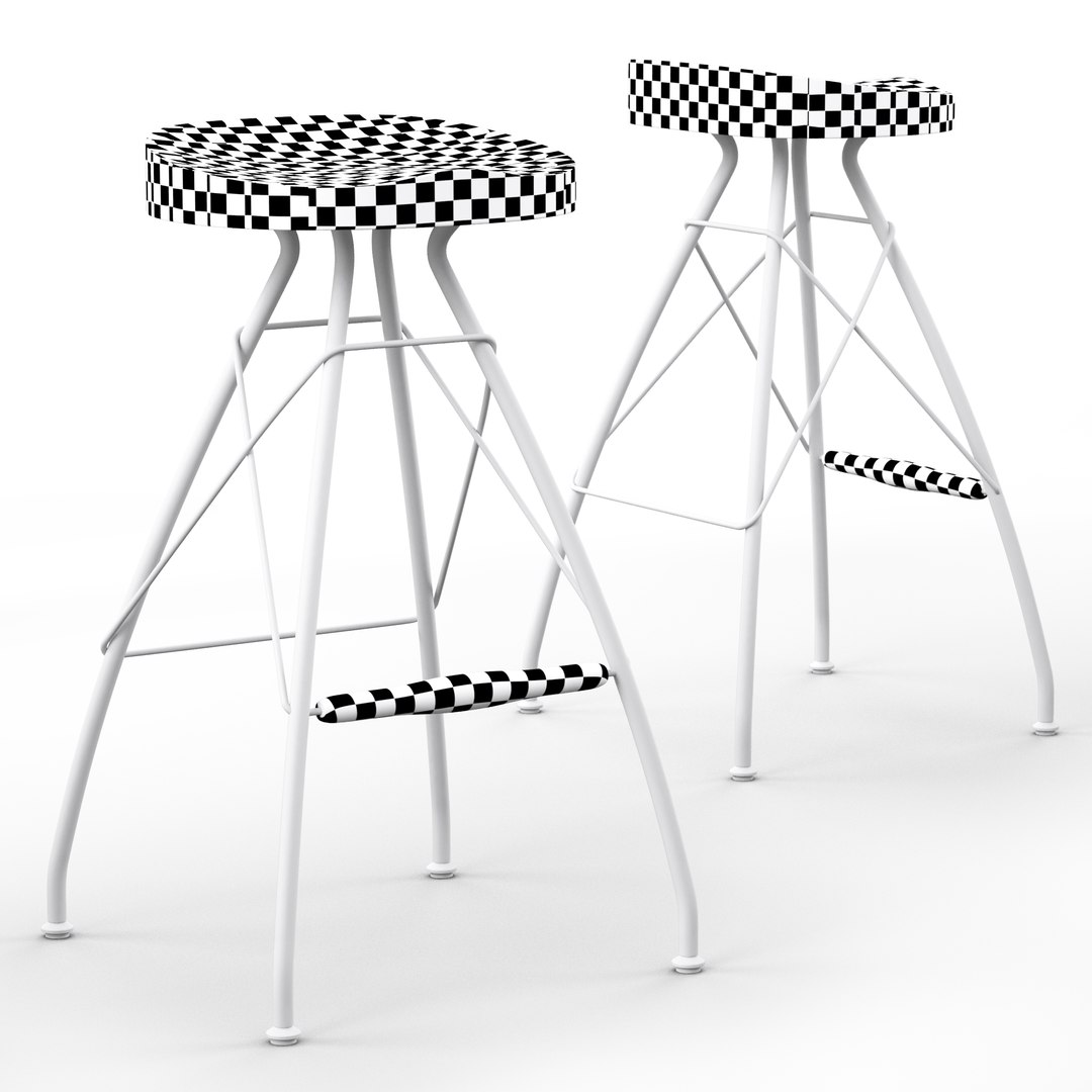 3D Cult Furniture Atlas Metal Bar Stool model - TurboSquid 2173080