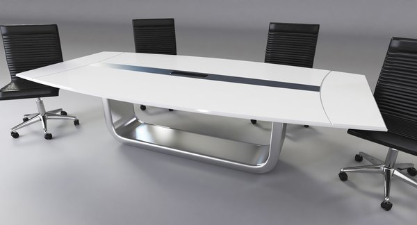 3d model conference table chairs- materials