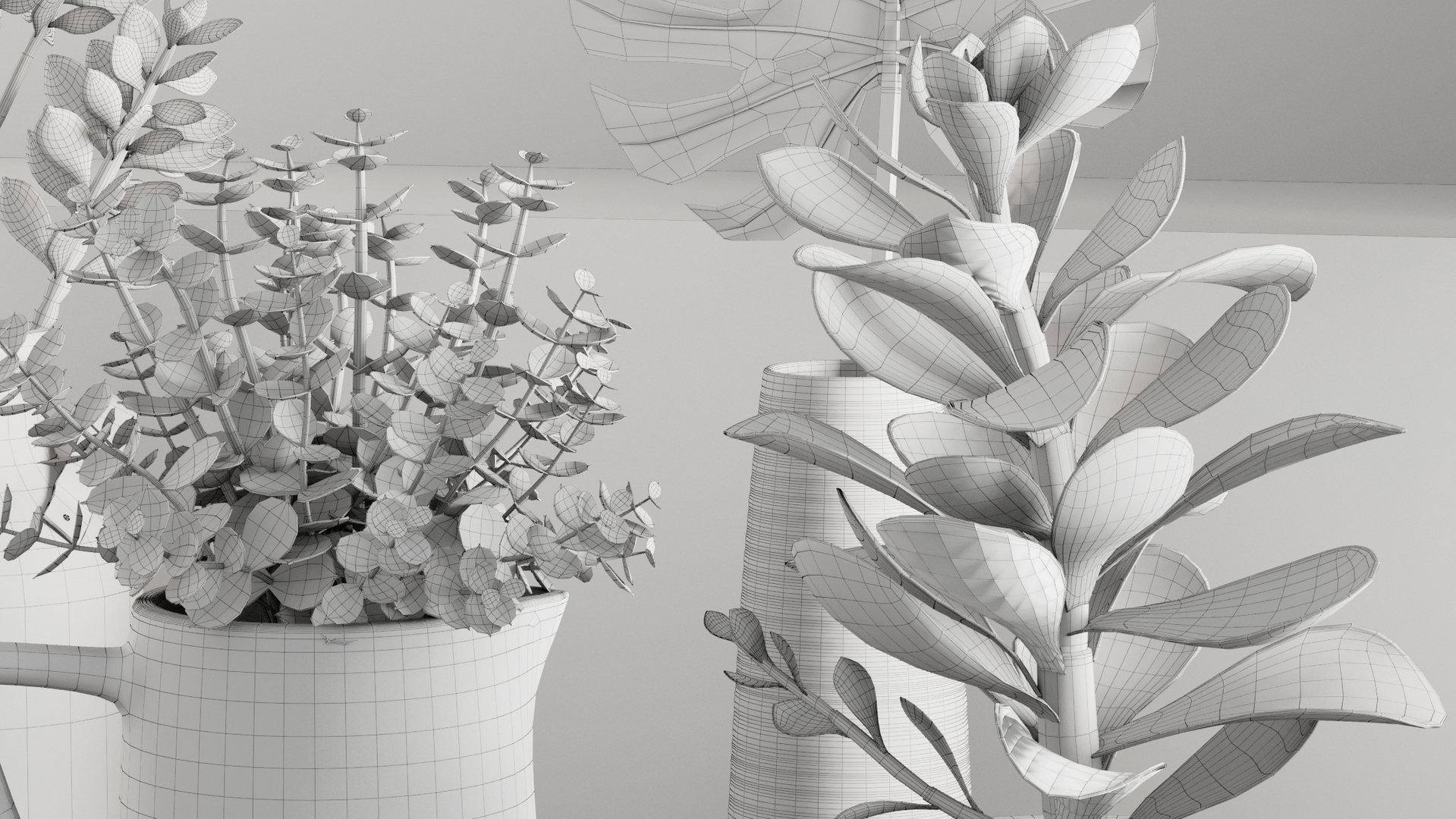 3D realistic potted plants model - TurboSquid 1533900