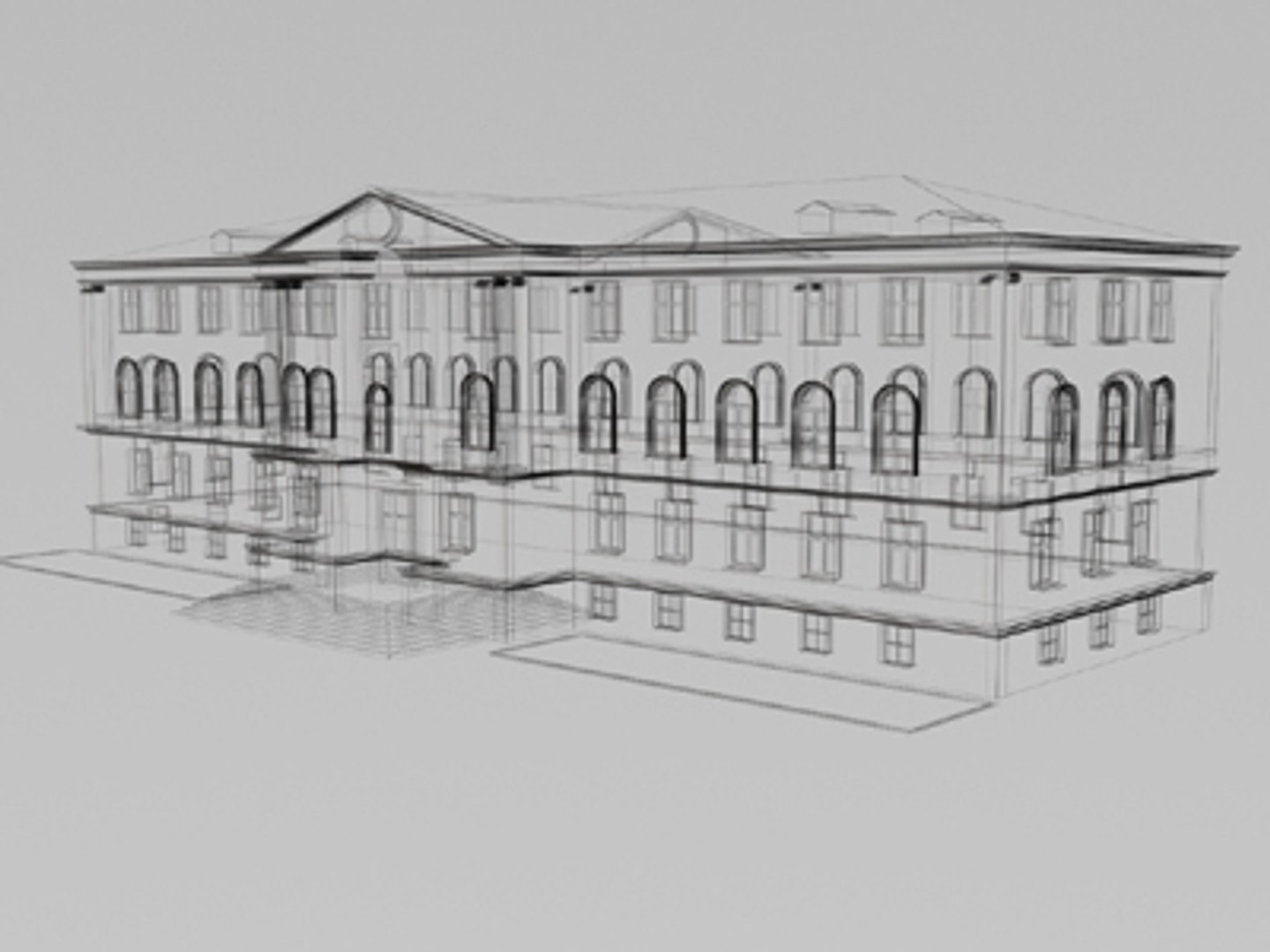 Building City 3d Model