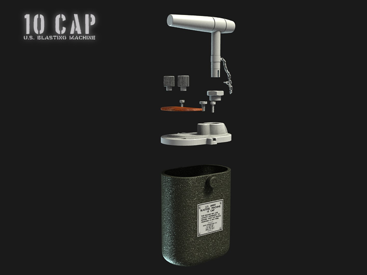 U S 10 Cap 3d Model
