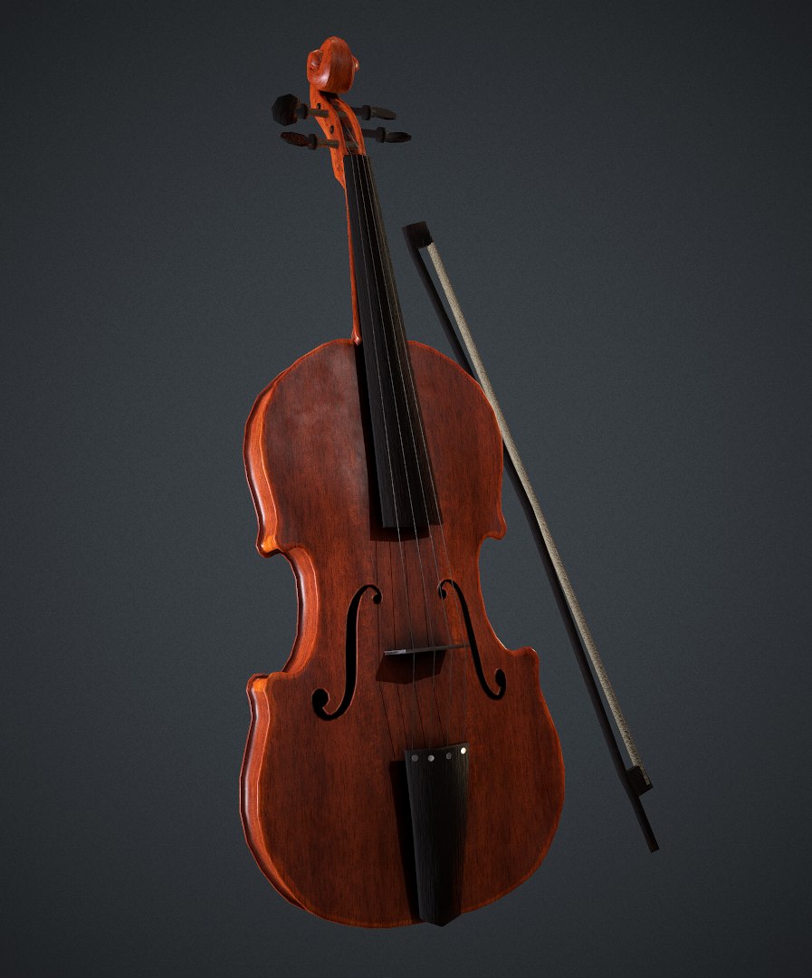 Violin model - TurboSquid 1345298