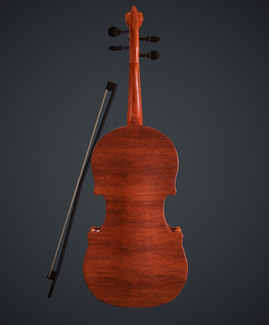 Violin model - TurboSquid 1345298