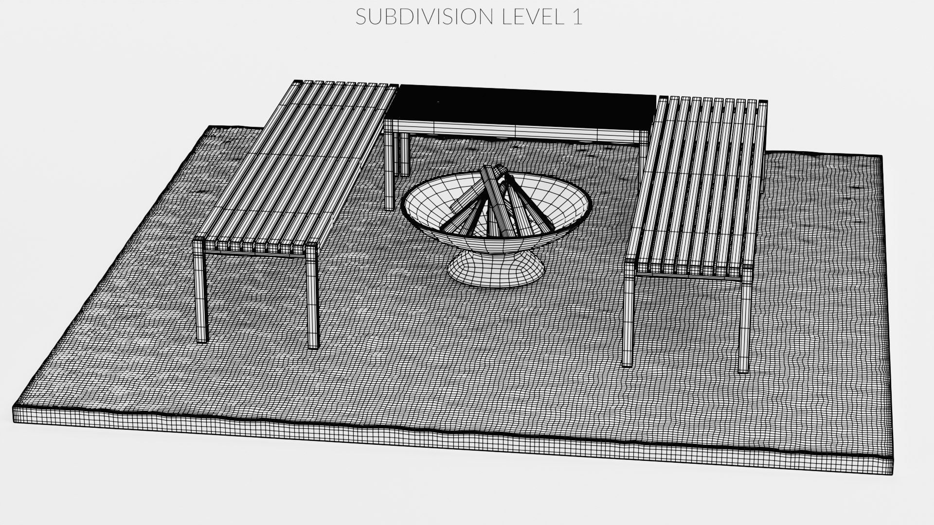 3D Model Garden Setup 13 - TurboSquid 2061399