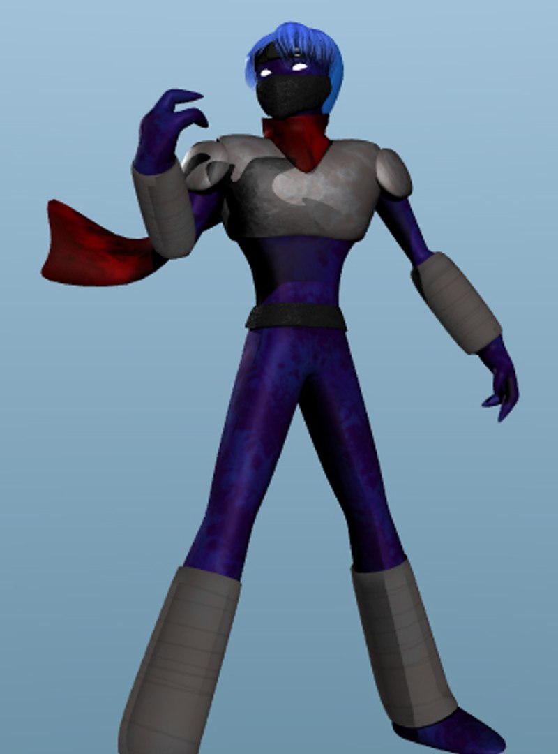Posable Vampire Ninja 3d Model