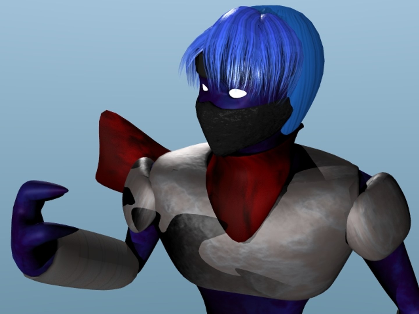 Posable Vampire Ninja 3d Model