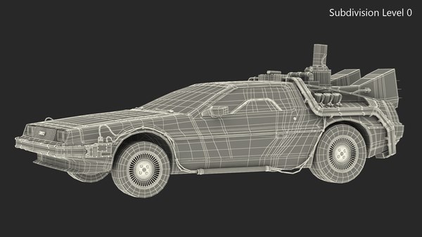 3D delorean dmc-12 time machine - TurboSquid 1524092