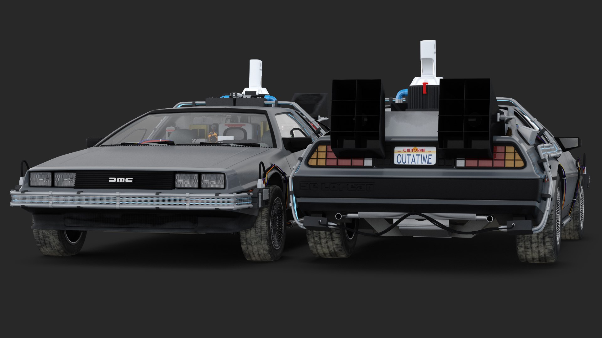 3D delorean dmc-12 time machine - TurboSquid 1524092