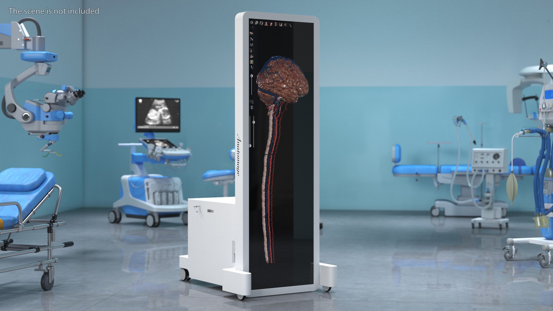 3D Model Medical Interactive Desktop Display Devices Collection ...
