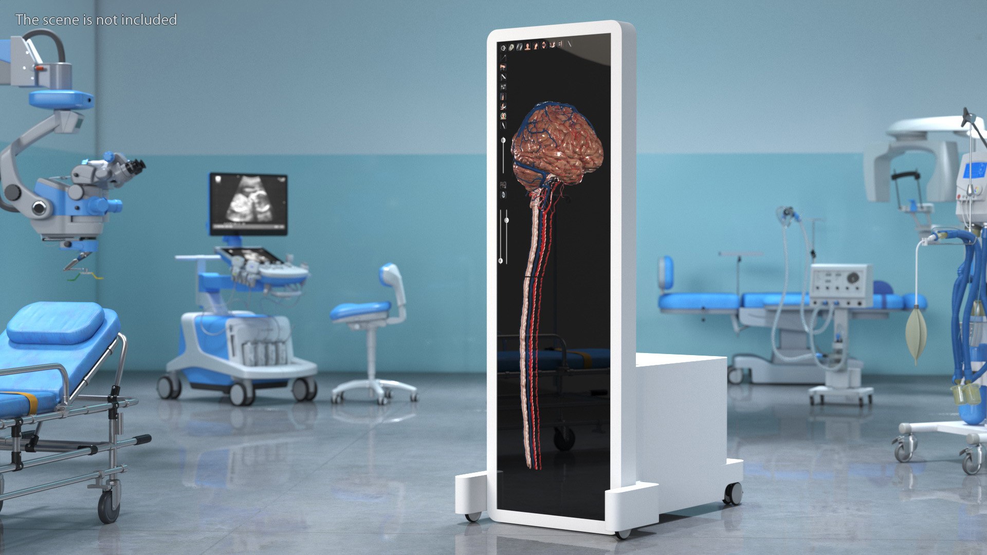 3D Model Medical Interactive Desktop Display Devices Collection ...