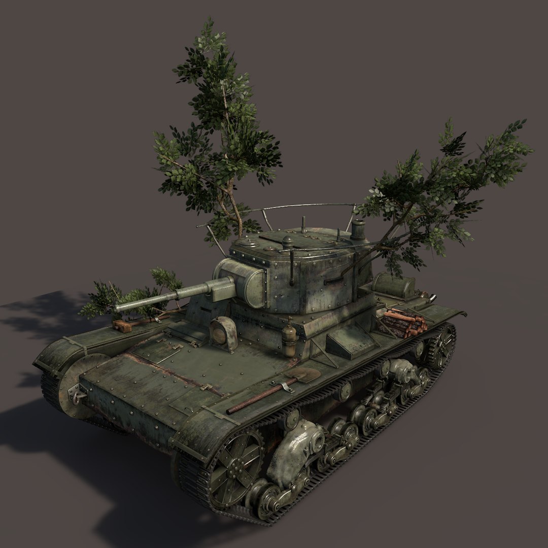 3d Model Soviet Tank T-26