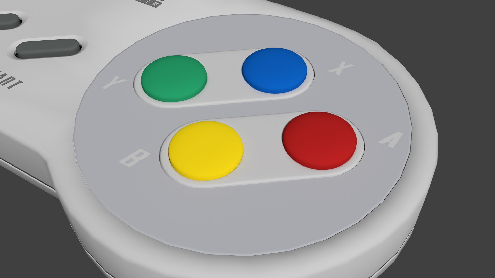 Pal Snes Controller 3d Blend