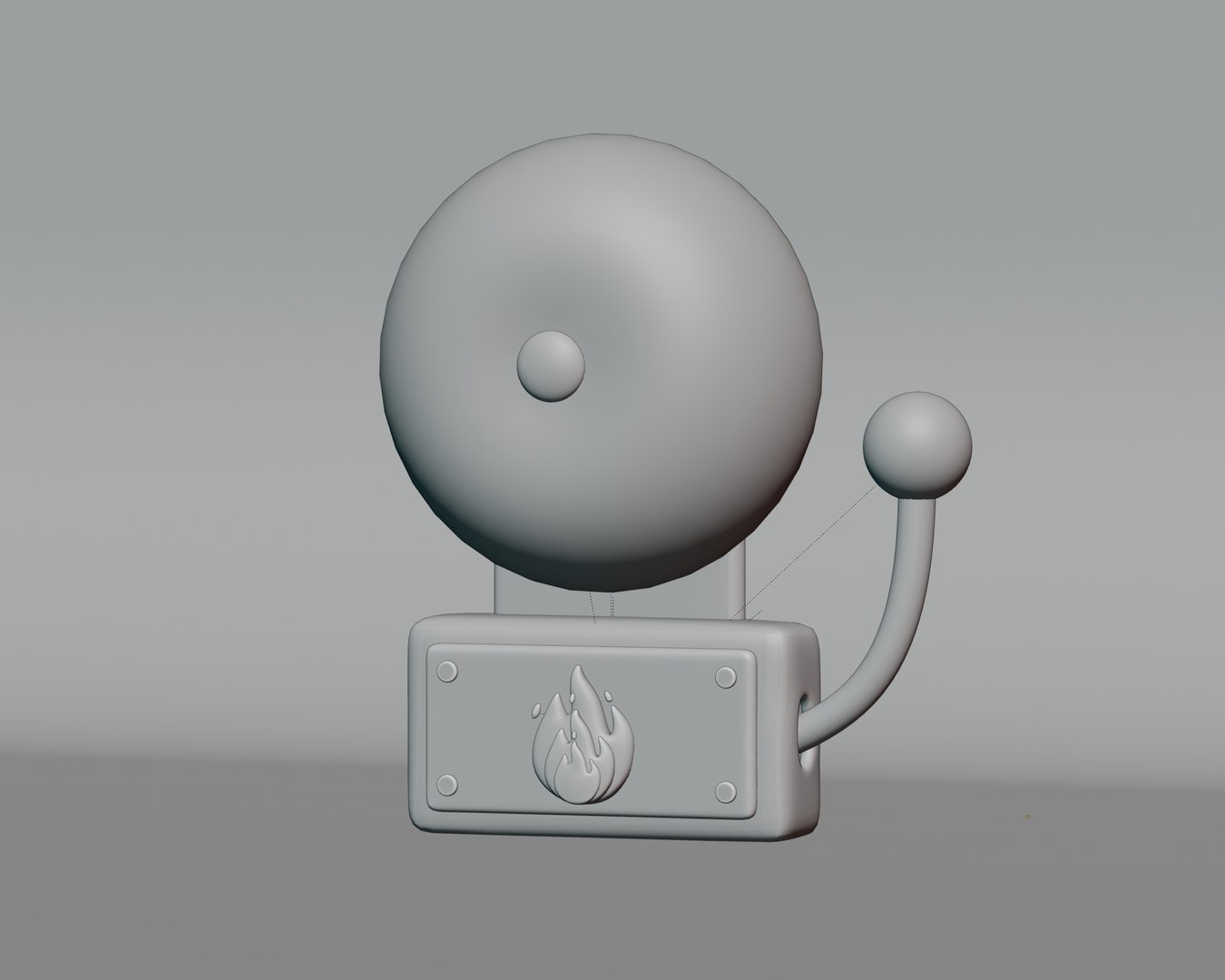 3D Cartoon Fire Alarm 3D Model - TurboSquid 2470117