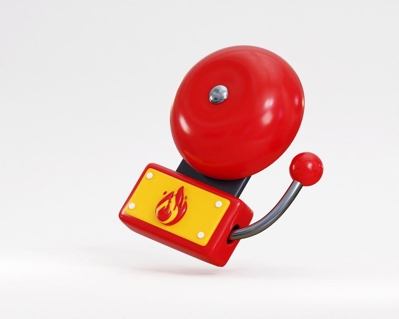 3D Cartoon Fire Alarm 3D Model - TurboSquid 2470117